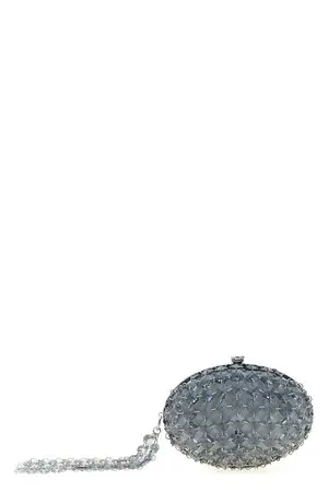 SELF-PORTRAIT Crystal Chain Clutch Bag