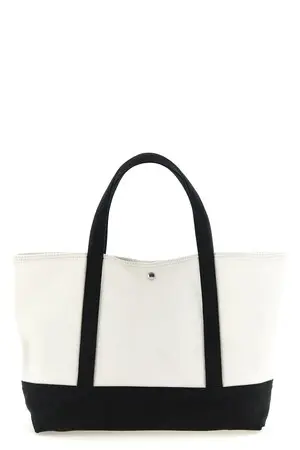 TOTEME Beach Tote - White/black