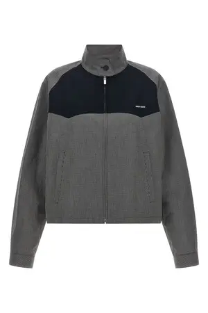Miu Miu Blouson Vichy Check - Gray