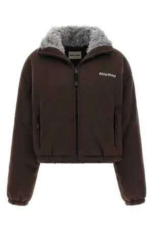 Miu Miu Pile Down Jacket - Brown