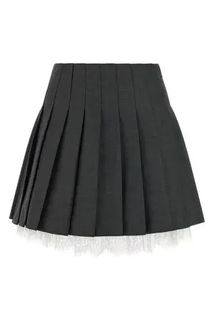 SELF-PORTRAIT Pleated Mini Skirt