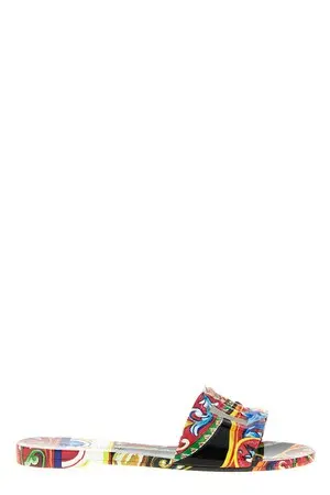 Dolce & Gabbana DOLCE & GABBANA Bianca Rubber Slides Multi