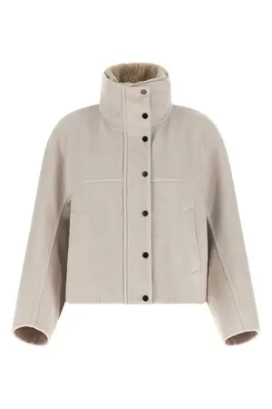 Brunello Cucinelli Cropped Coat - Gray