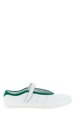 ADIDAS ORIGINALS Stan Smith Lo Ballet Leather Flats - Green