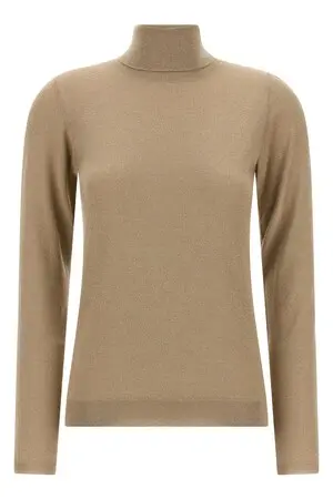 Brunello Cucinelli Sparkling' Turtleneck Sweater - Beige