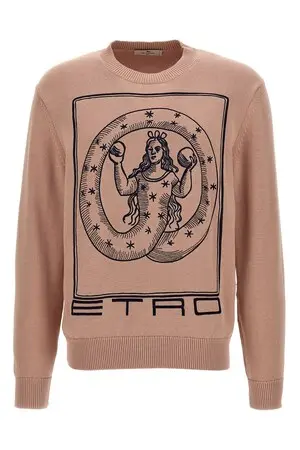 Etro Logo Embroidery Sweater - Pink