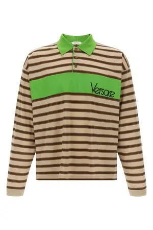 Versace Intarsia Polo Shirt