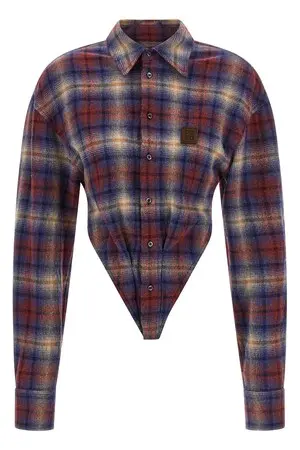 Dsquared2 Loop Check Patterned Wool Shirt