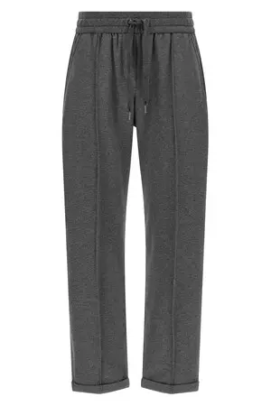 Brunello Cucinelli Flared Sweatshirt Track Joggers - Gray