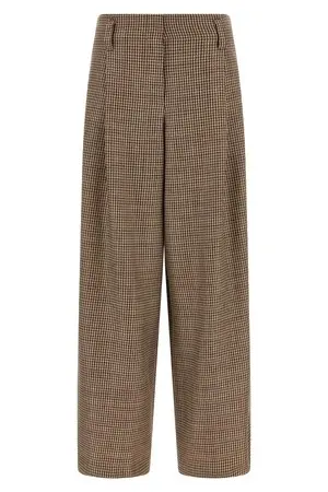 Brunello Cucinelli Prince Of Wales Lamé Trousers
