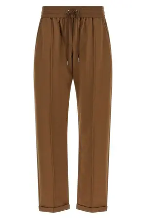 Brunello Cucinelli Flared Track Joggers - Brown