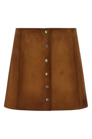 Miu Miu Suede Mini Skirt