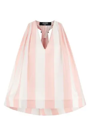Jacquemus Striped Stretch Cotton Le Haut Norma Top