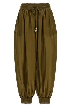 Zimmermann Mahon Silk Trousers - Green
