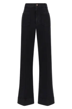 Victoria Beckham Alina Tailored Flared Jeans - Black