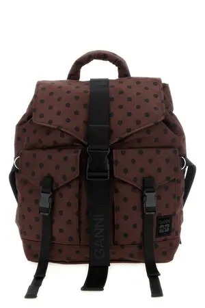 GANNI Re-tech Backpack - Brown