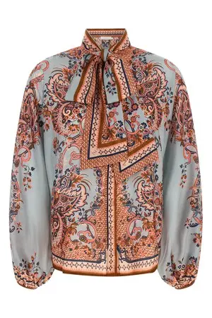 Zimmermann Aster Silk Habotai Blouse - Multi