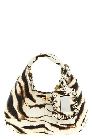 GANNI Mini Hobo Zebra' Handbag