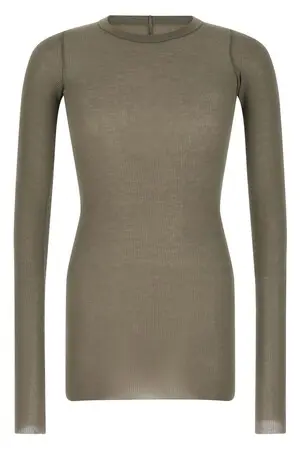 Rick Owens Rib Ls T' T-shirt - Gray