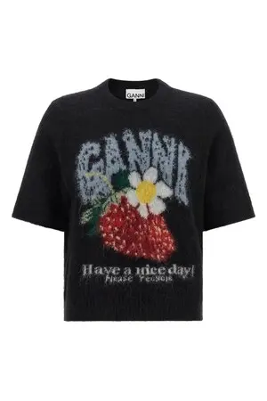 GANNI Strawberry' Sweater - Black