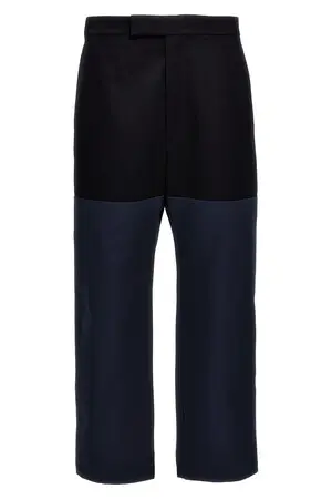 Thom Browne Unconstructed Combo' Pants - Blue
