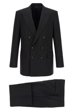 TOM FORD Pinstriped Double-breasted Dress