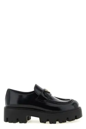Prada Brushed Leather Loafers