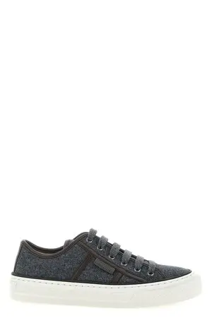 Brunello Cucinelli Shiny Tab Sneakers