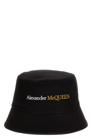 Alexander McQueen Logo Bucket Hat - Black