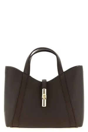 Furla Goccia S Leather Tote Bag - Brown