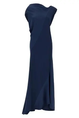 Alberta Ferretti Draped Asymmetrical Dress
