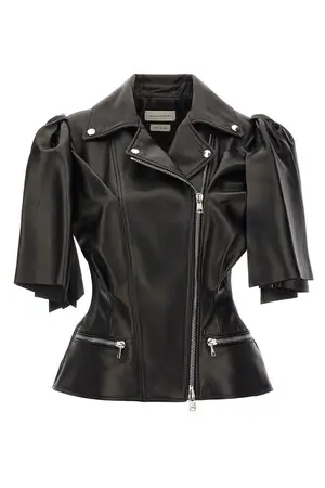 Alexander McQueen Leather Biker Vest