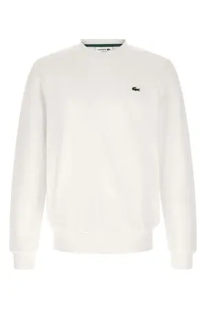 Lacoste Cotton Fleece Sweatshirt - White