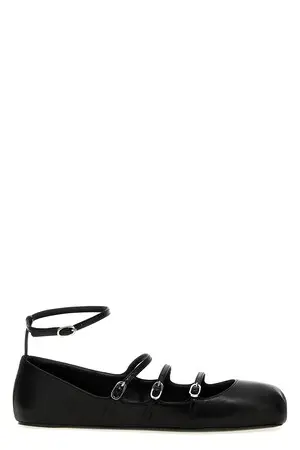 Alexander McQueen Leather Strap Ballet Flats