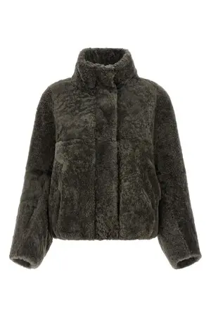 Brunello Cucinelli Cropped Lambskin Fur Jacket