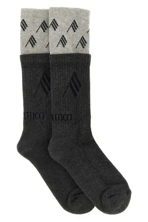 Attico Double Layer Socks - Gray