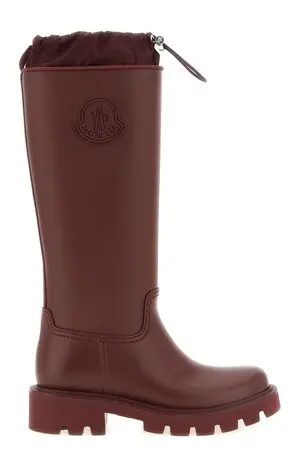 Moncler Kickstream High Rain Boots - Bordeaux