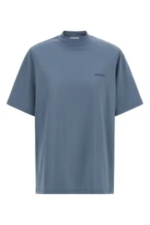 Attico Mock-neck T-shirt - Blue