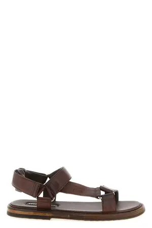 Miu Miu Calfskin Multiple Band Sandals