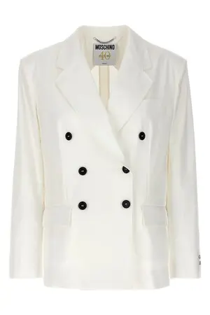 Moschino Double-breasted Cotton Blazer