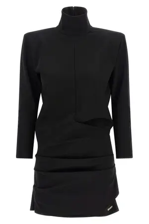 Attico Structured Shoulder Mini Dress