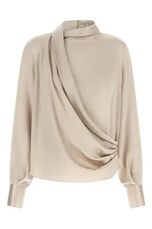 Brunello Cucinelli Asymmetrical Blouses