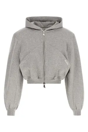 Attico Cropped Hooded Sweatshirt