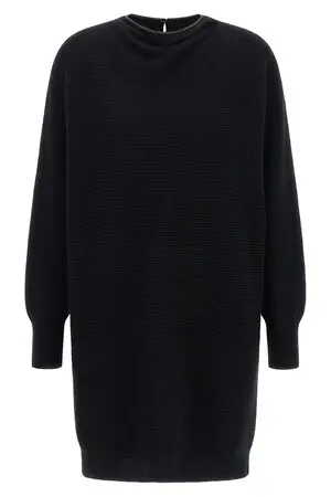 Brunello Cucinelli Precious Collar Dress