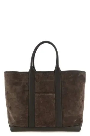 TOM FORD Suede Shopping Bag - Brown
