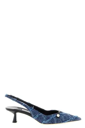 JIMMY CHOO Amita Denim Slingback Pumps - Multi