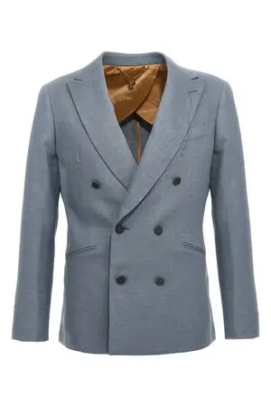 MAURIZIO MIRI Double-breasted Blazer - Light Blue