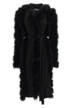 Attico Alpaca Blend Dressing Gown Coat