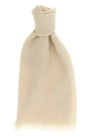 Brunello Cucinelli Silk Cashmere Scarf - Beige