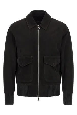 GIORGIO BRATO Leather Aviator Jacket